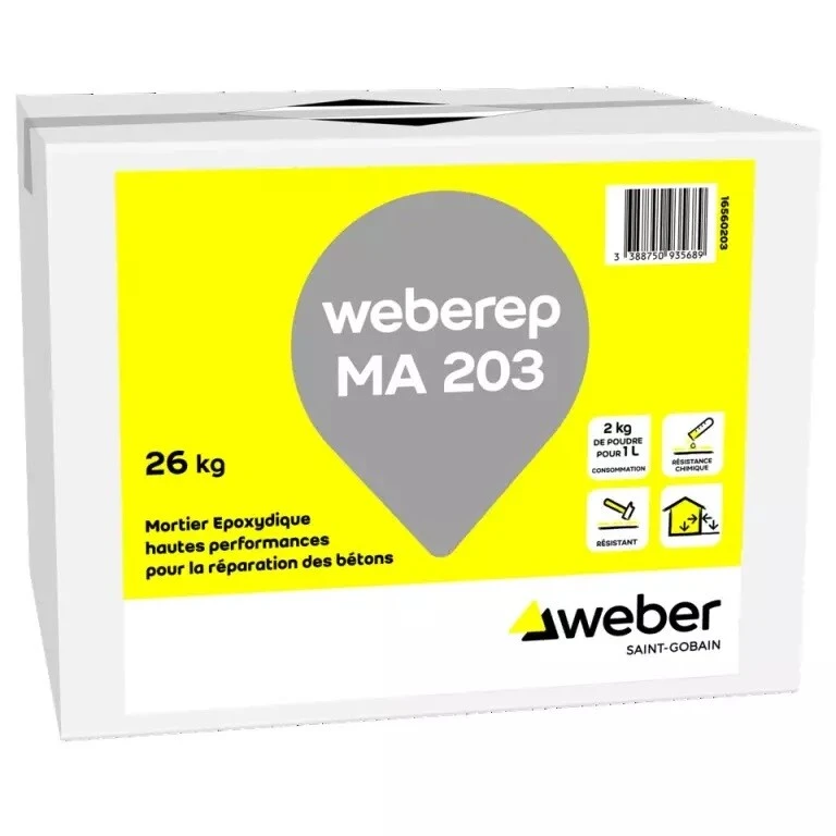 weberep MA 203 : Réparation de Béton > Mortiers Techniques | Weber Maroc